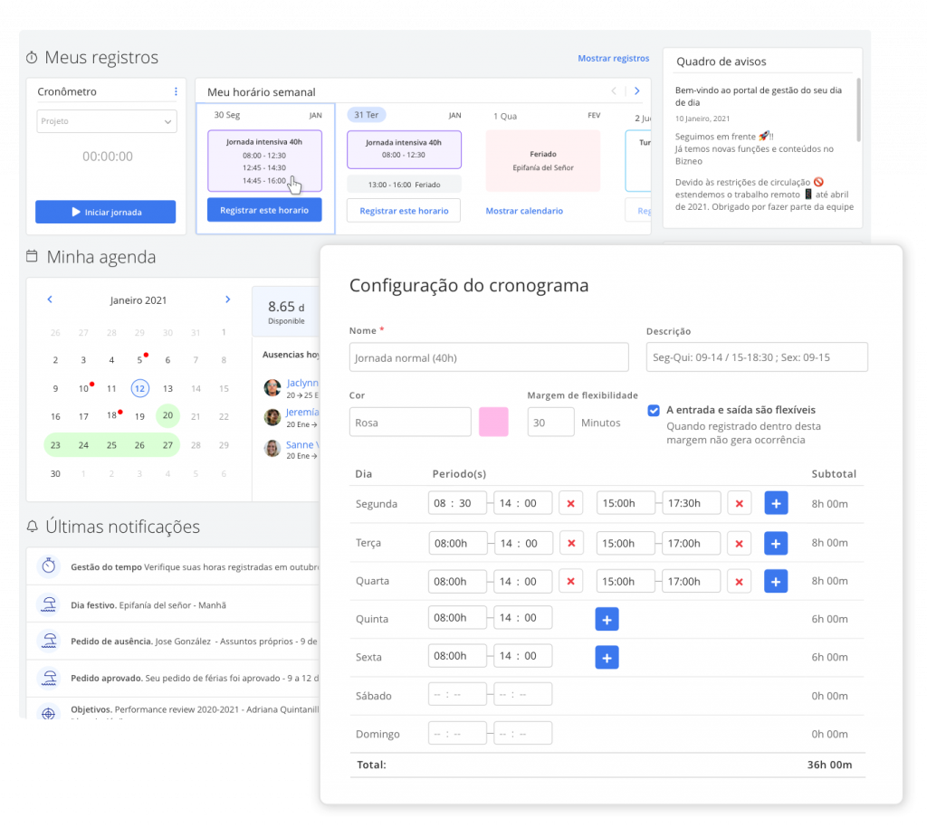 Folha de ponto em Excel (grátis)