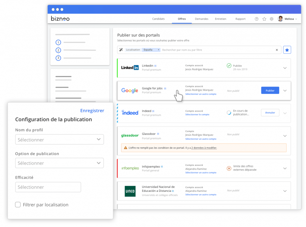 Rapport de recrutement et de sélection | 6 types